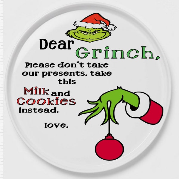 Grinch Plate - Etsy