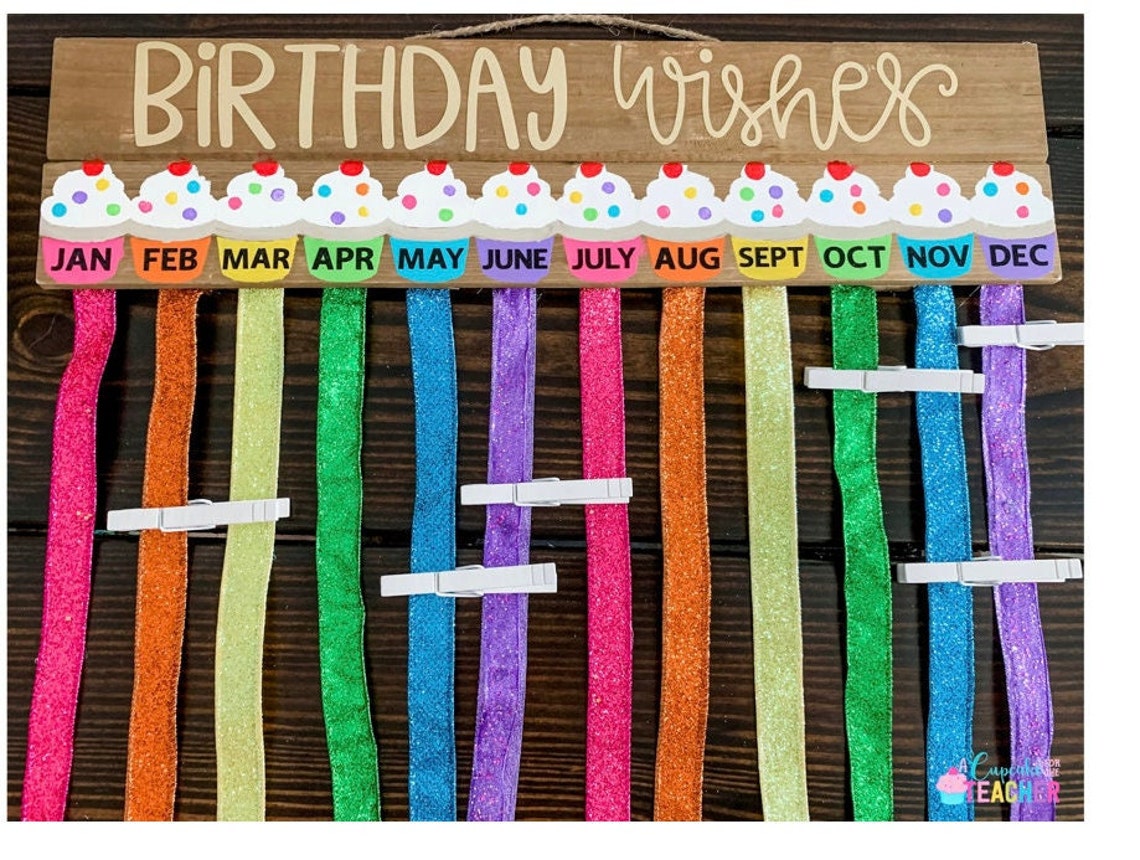 Classroom Birthday Sign Classroom Birthday Board - Etsy
