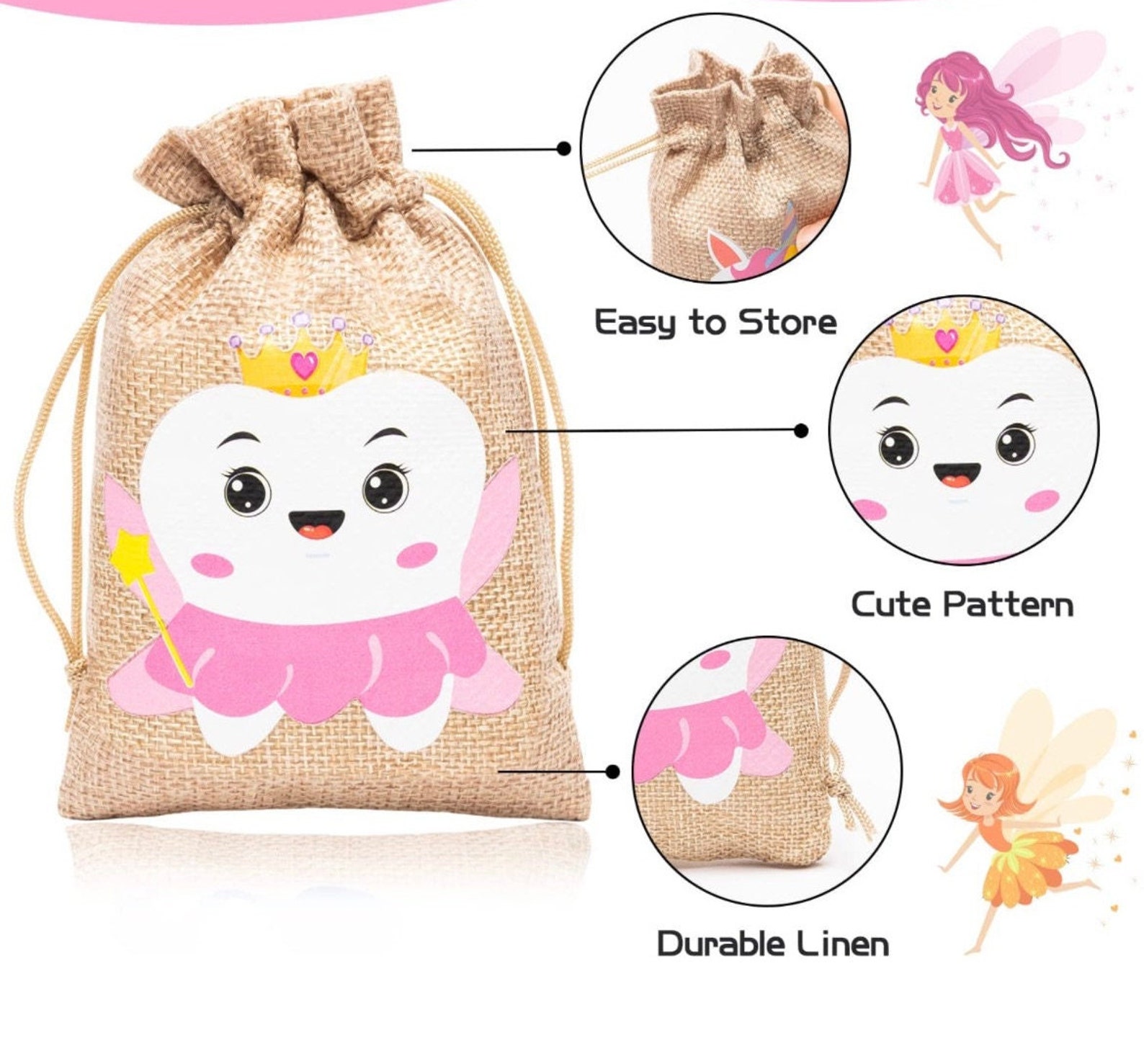 Tooth Fairy Pouch Loose Tooth Pouch Many Options Available - Etsy