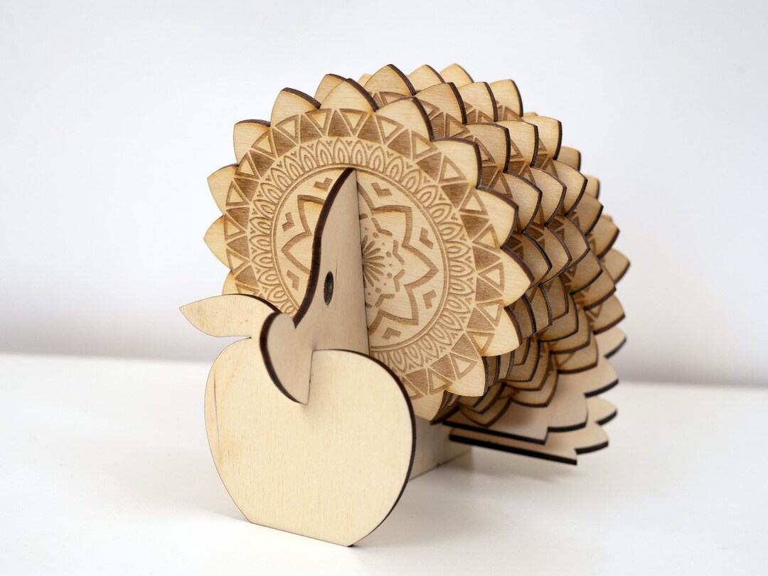 Hedgehog Stand Wooden Coasters Set (7 Pcs), Eco-friendly Varnished ...