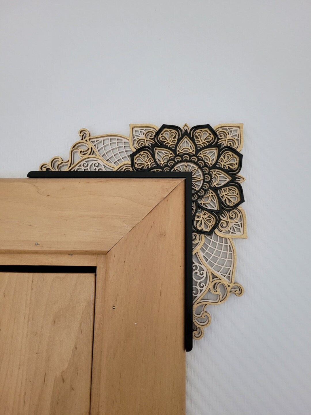 OVER THE DOOR Wooden Mandala Wall Art for Front Door Decor, Minimalist ...