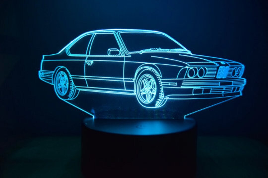 BMW E24 LED Car Night Light, Custom Personalized Acrylic Bedside Lamp ...
