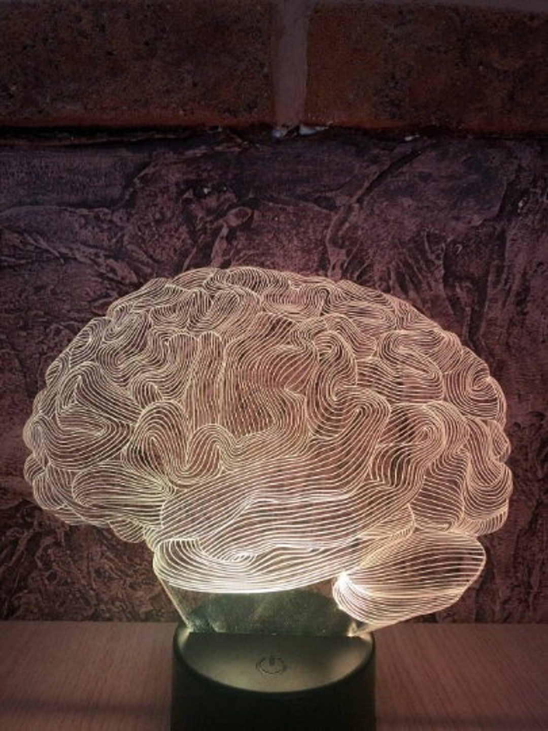 BRAIN ART LED Desk Lamp, Color Changing Science Decor, Custom 3d Lamp ...