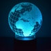 World Map Globe Led Lamp, Europe Map Night Light Lamp, Color Changing ...