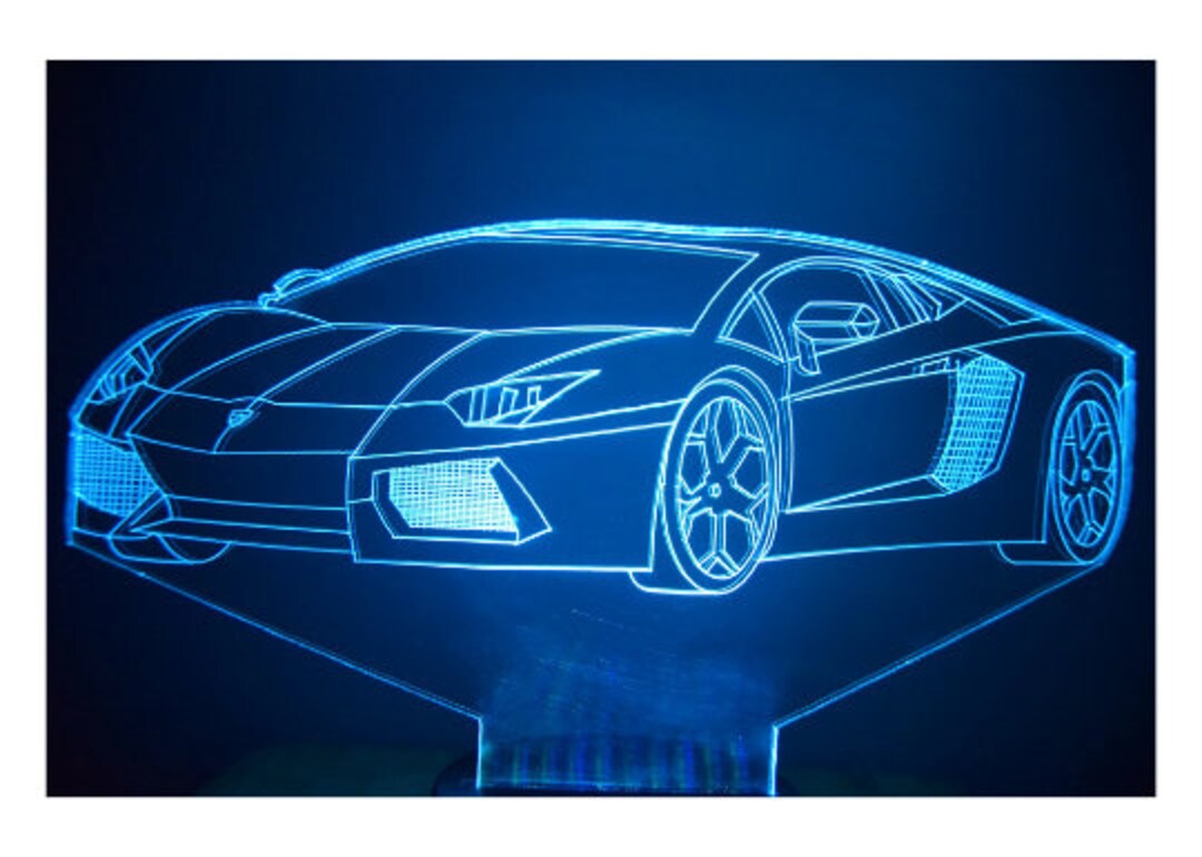 Lamborghini Aventador, Car Lovers, LED Lamp - Etsy