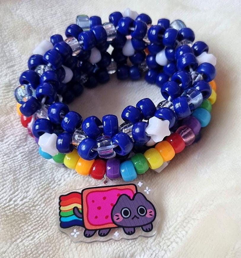 Nyan Cat Kandi Cuff - Etsy
