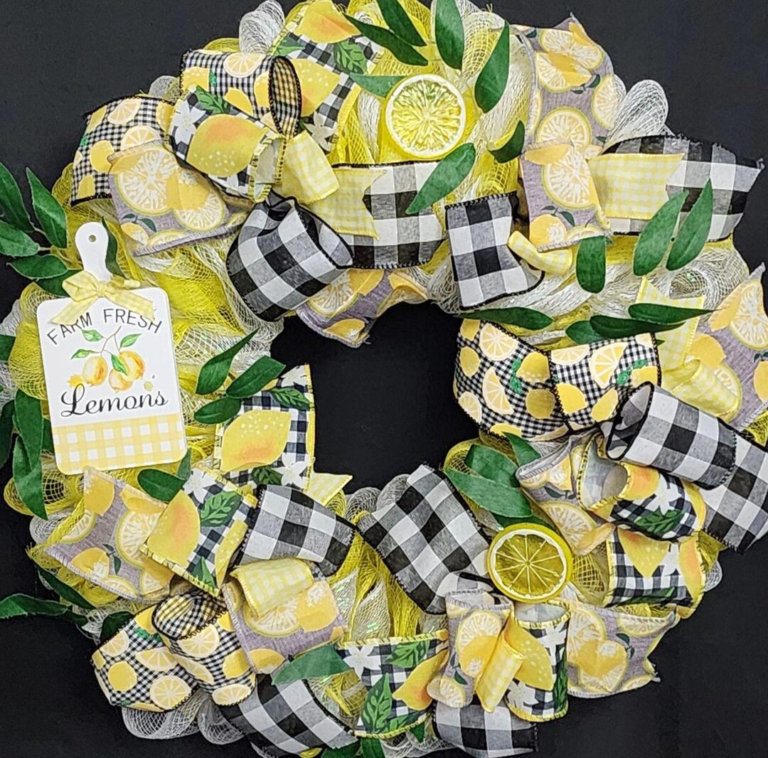 22" Farm Fresh Lemons - Etsy