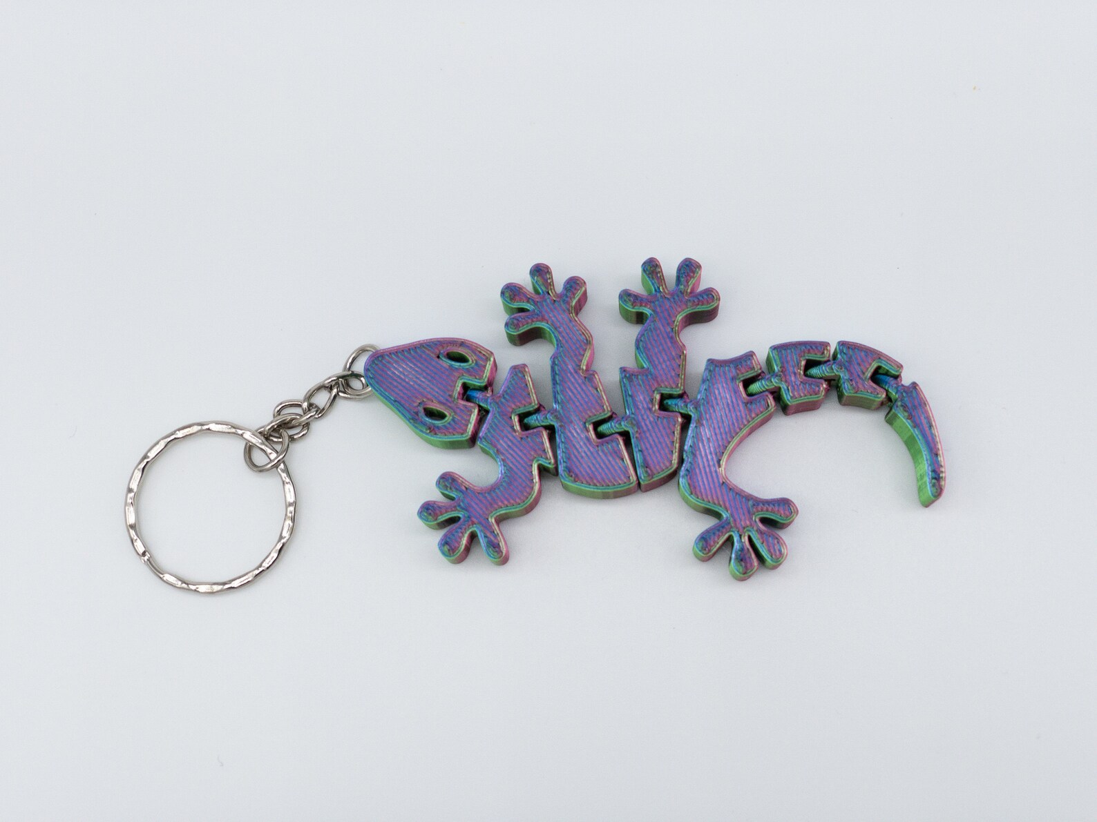 Flexi Gecko Keyring / Keychain 3D Printed Fidget Lizard Tiktok - Etsy