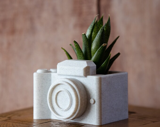 Camera Desk Pot | 3D Printed | Planter | Storage | Organiser - Etsy