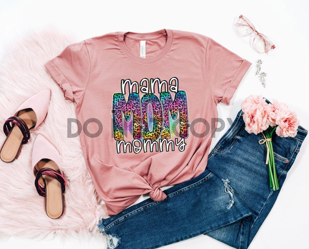 Mama Mom Mommy Word Stacked Dream Print Transfer - Etsy