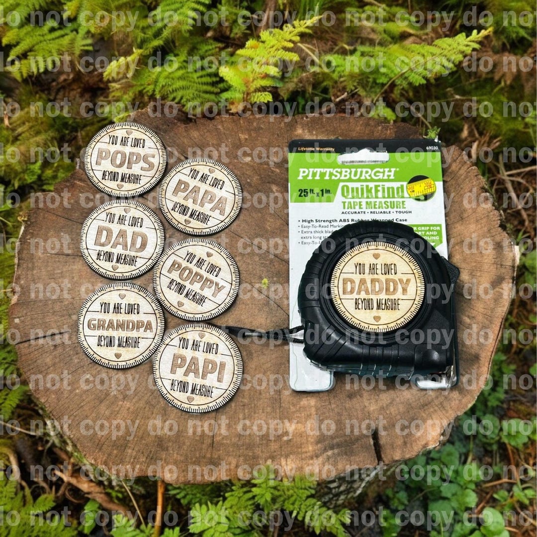 Measuring Tape With Personalized Engraved Wood Disk - Etsy