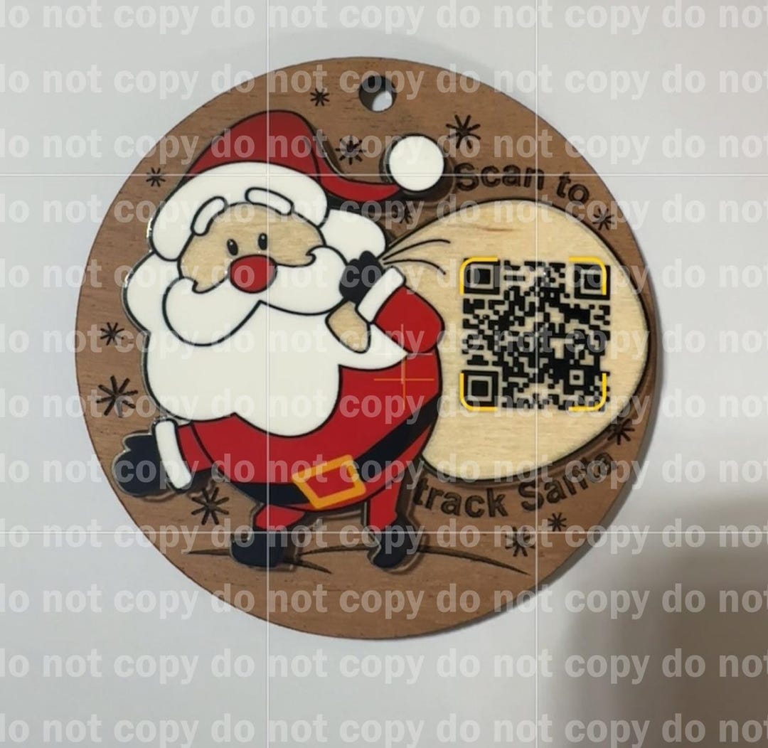 Interactive Scan to Track Santa Santa Tracker Norad Christmas Ornament ...