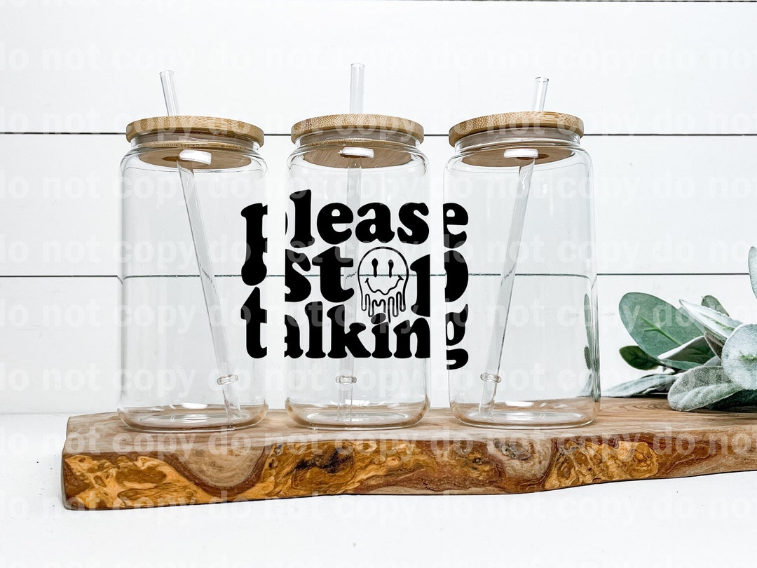 Please Stop Talking Decal 4 X 3.2 - Etsy