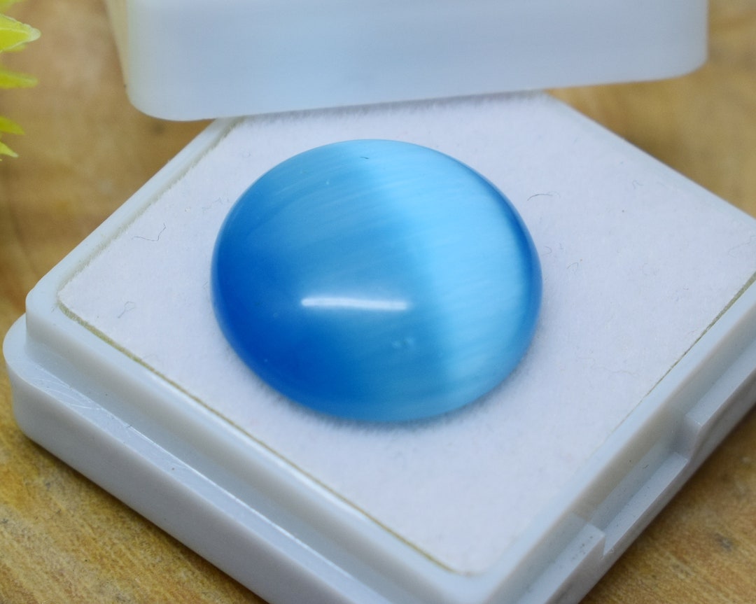 Certified Sky Blue Cat's Eye Chrysoberyl: 11.3ct Natural Brazilian ...