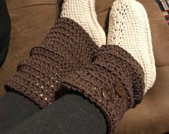 Handmade Crochet Slippers - Etsy