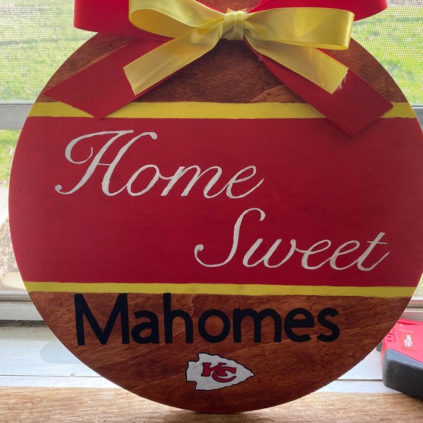 Kansas City Chiefs Door Signs - Etsy