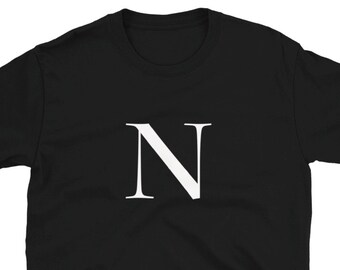 Alphabet N Shirt - Etsy