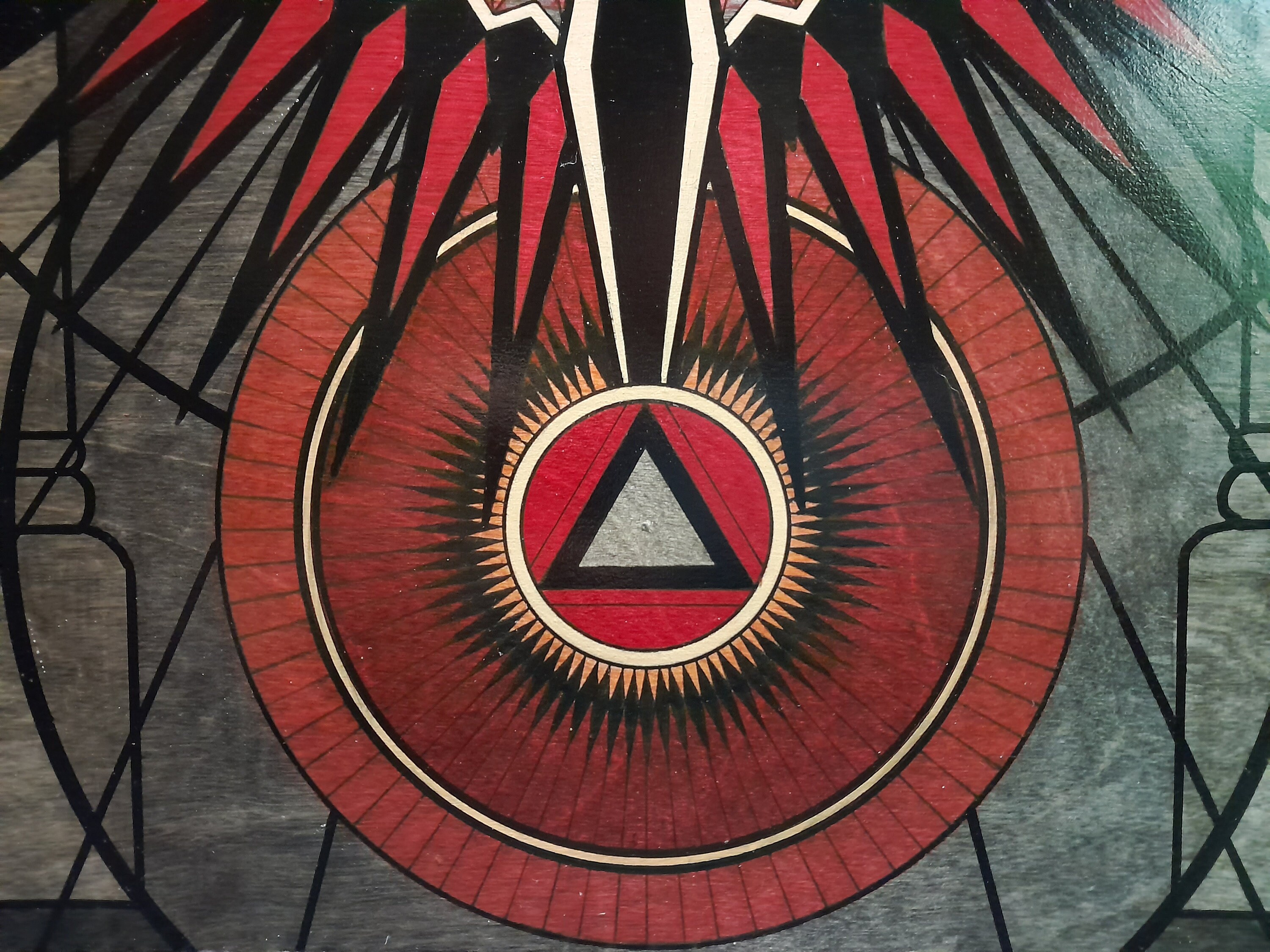 Original Painting, Thelema, Unicursal Hexagram, Occult Art, Aleister ...