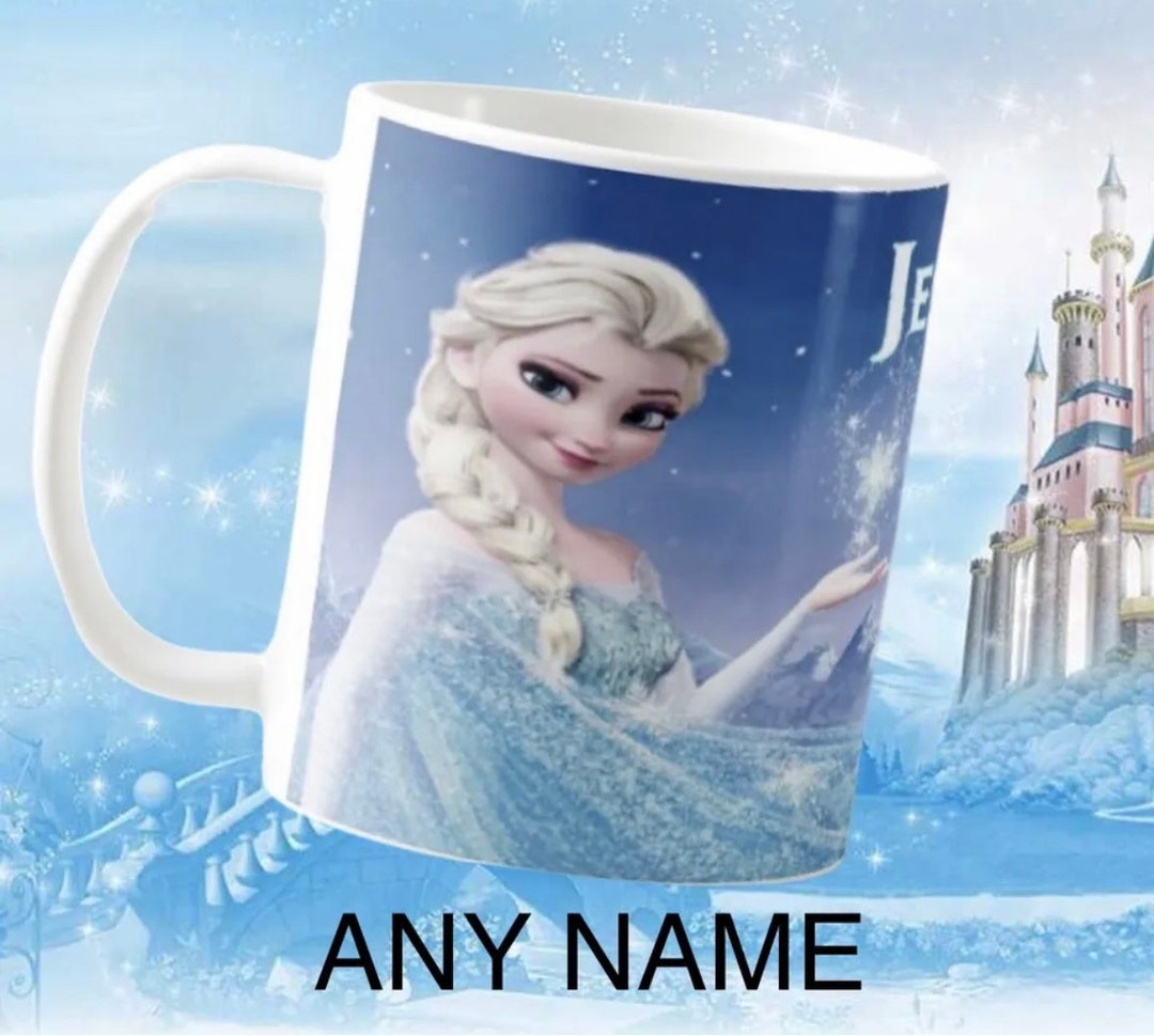 Personalised Disney Frozen Elsa Mug Birthday Present Tea Coffee Gift ...