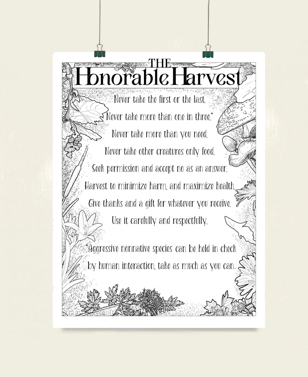 The Honorable Harvest - Etsy