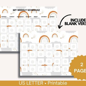 Boho Montessori Daily Routine Cards - 280 Printable Visual Schedules ...