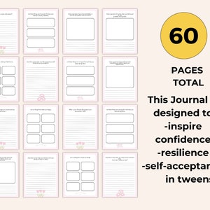 Well Being Tween Journal | Printable Self-care and Therapy Worksheets ...