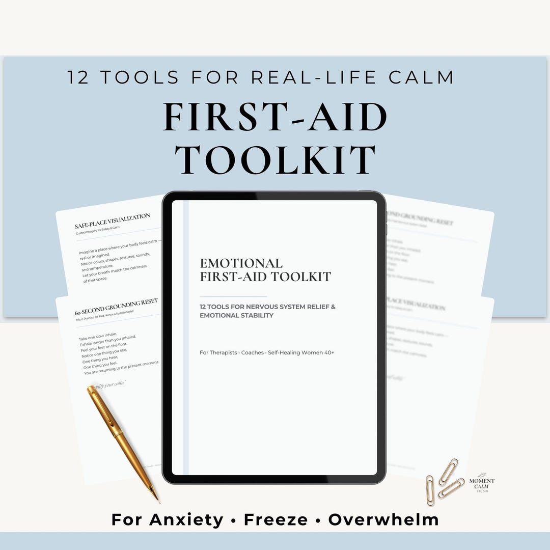 Emotional First-aid Toolkit | 12 Therapist-calming Tools | Somatic ...