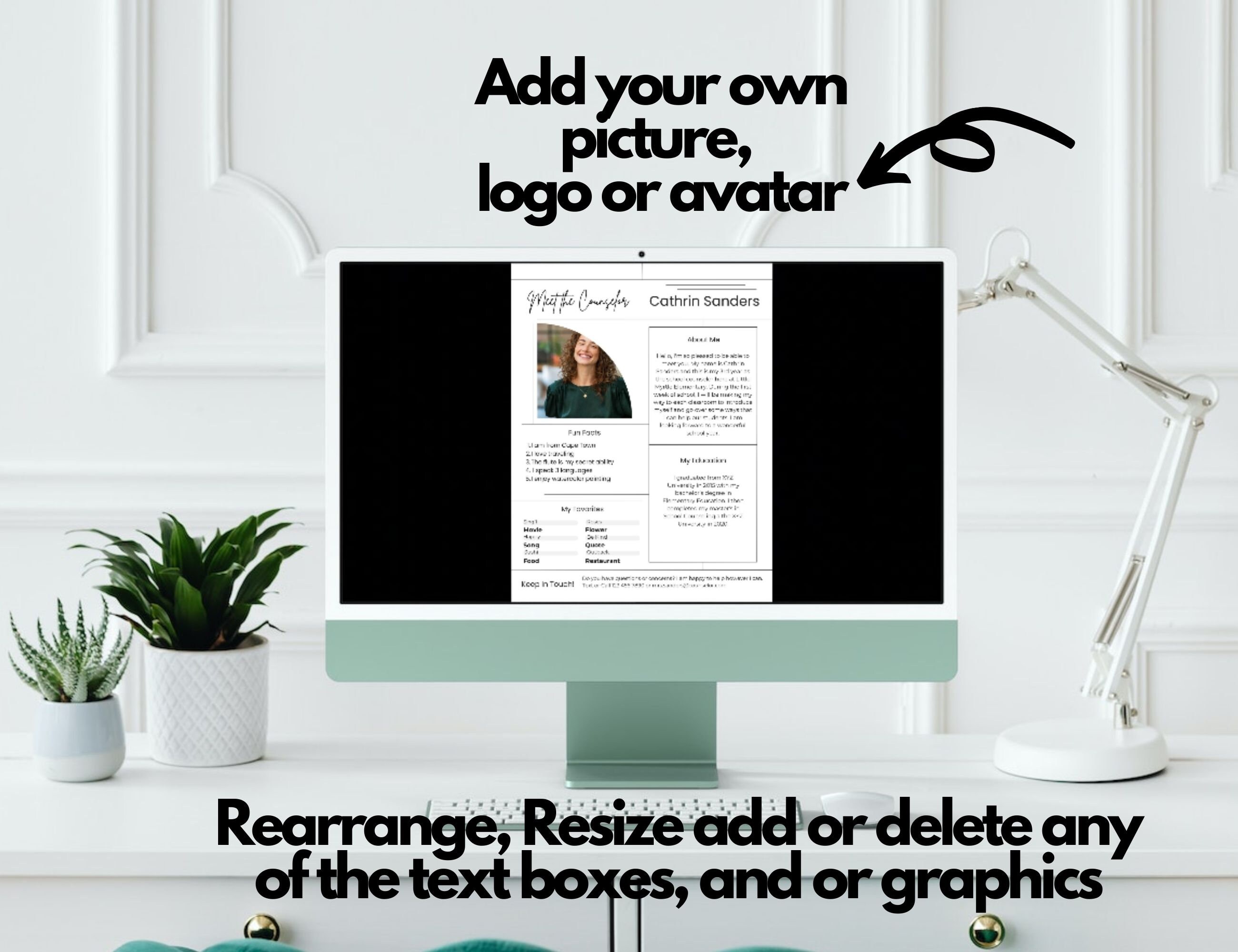 Editable Meet the Counselor Editable Minimaliscounselor Canva Template ...