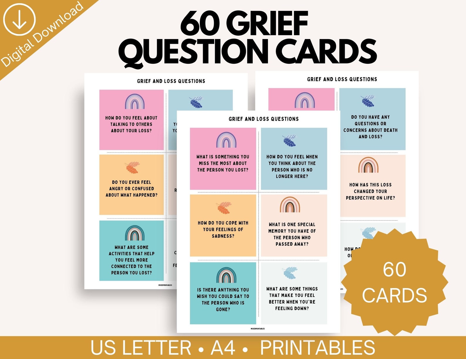 Grief and Loss Journal Prompts | Bereavement Reflection Questions ...