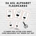 ASL Alphabet Printable, American Sign Language Alphabet ASL Flashcards ...