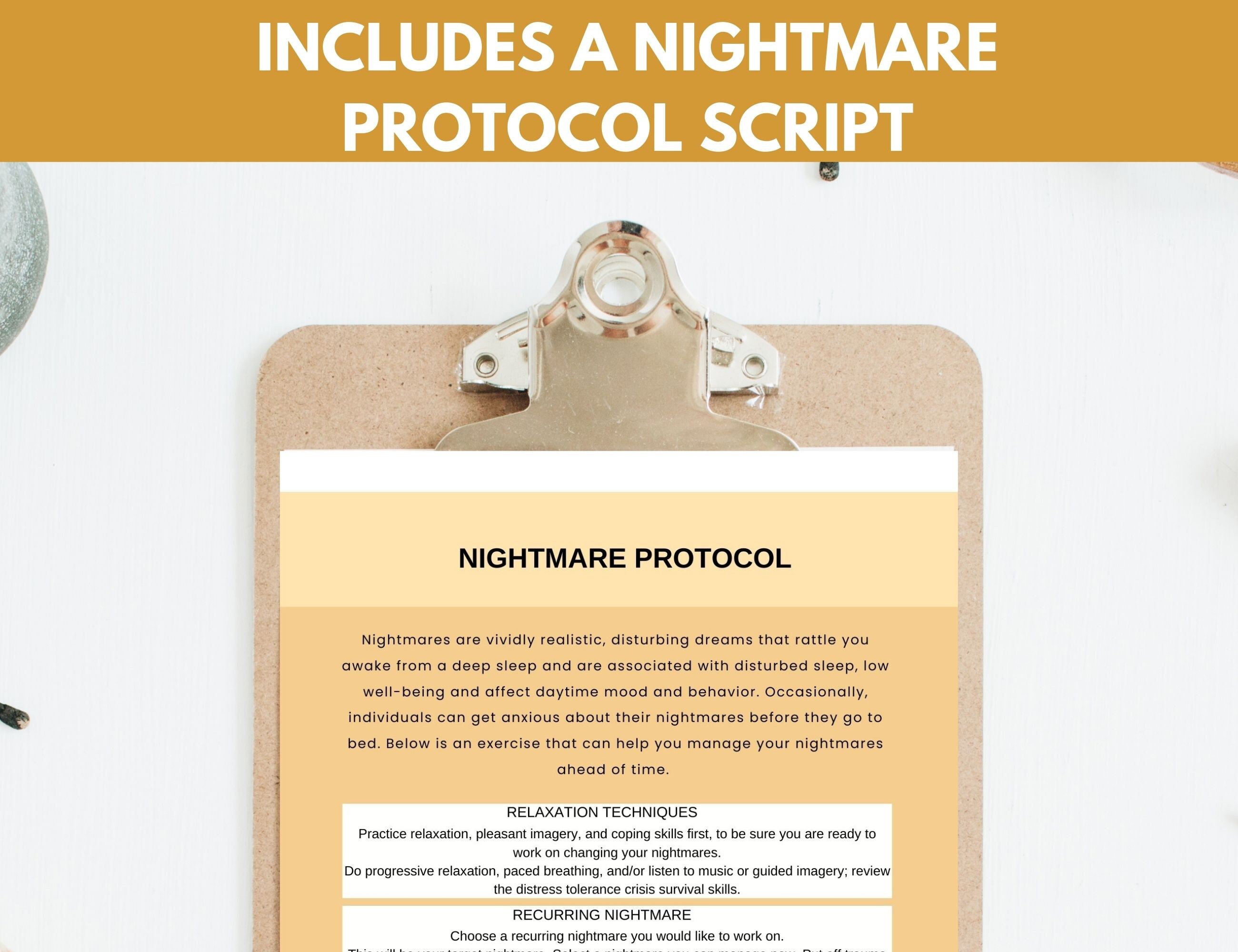 Sleep Hygiene Worksheets, Sleep Journal, Sleep Habits, Nightmare ...