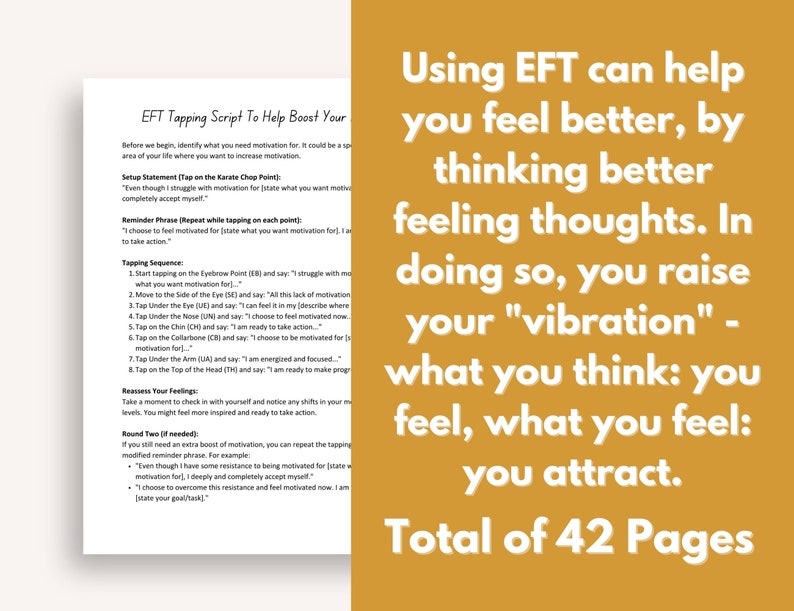 EFT Tapping Script, EFT Guide to Release From Limiting Beliefs ...