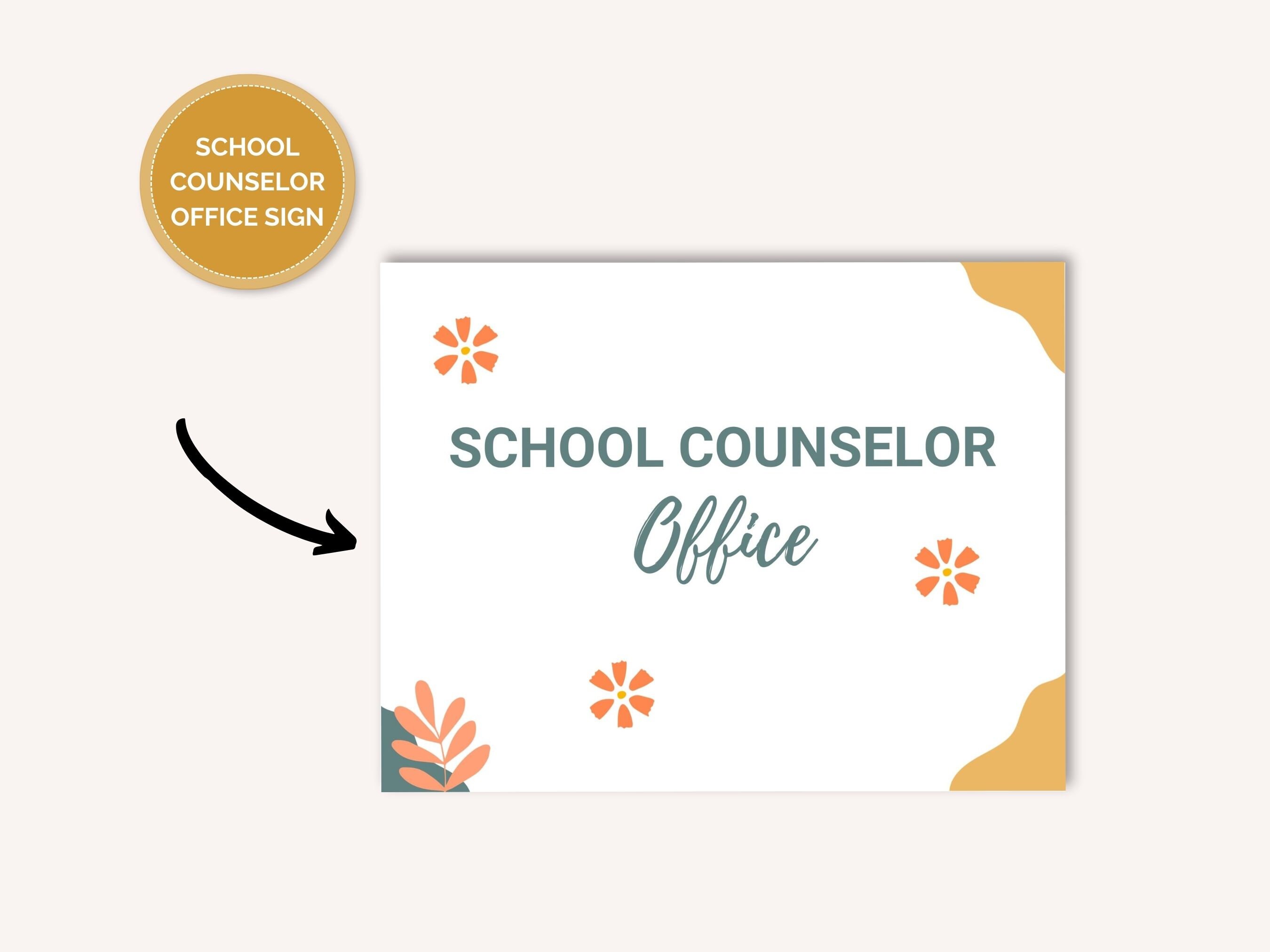 School Counselor Door Sign Where is the Counselor Counseling Office ...