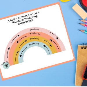 Mindfulness Breathing Exercises Activities for Kids, Breathing Cards ...