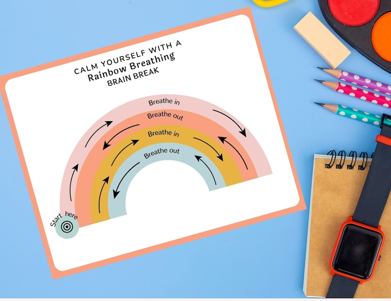 Mindfulness Breathing Exercises Activities for Kids Breathing - Etsy