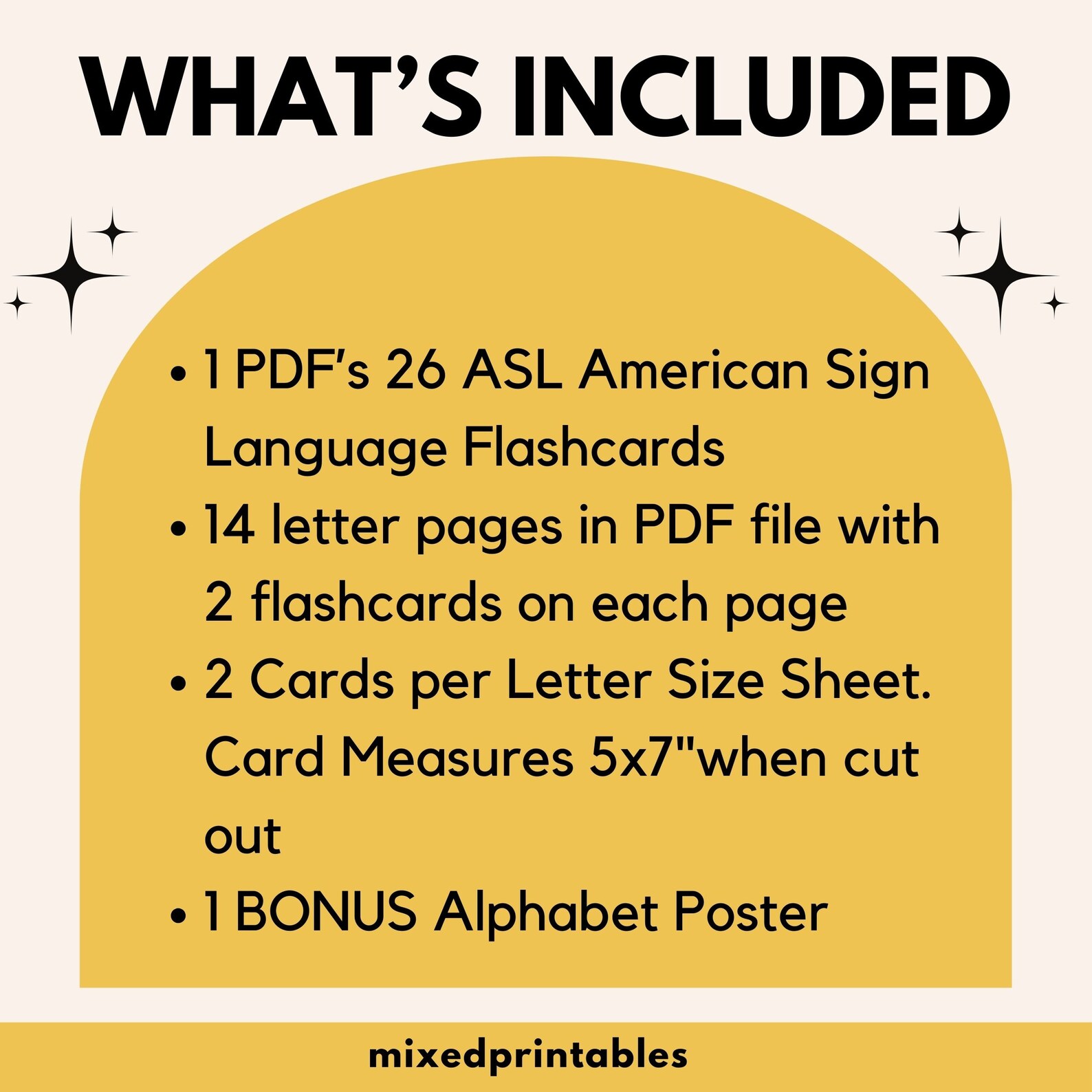 ASL Alphabet Printable, American Sign Language Alphabet ASL Flashcards ...