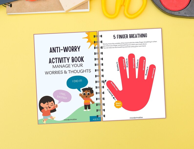 Anxiety Therapy Workbook Printable Worksheets for Panic Worry and ...