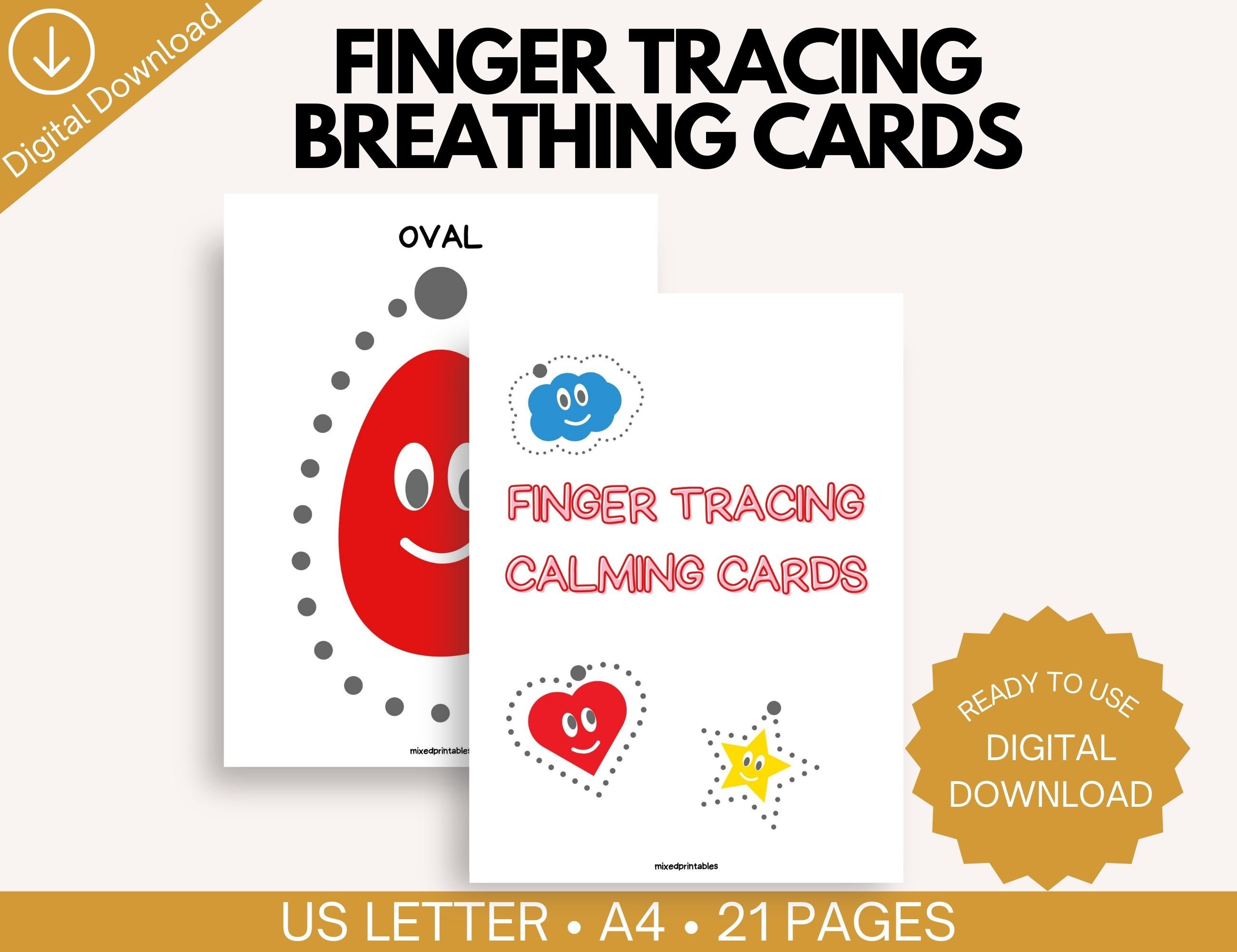 Breathing Cards, Calming Corner, Mental Health, Grounding Technique ...
