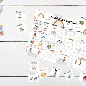 Boho Montessori Daily Routine Cards - 280 Printable Visual Schedules ...