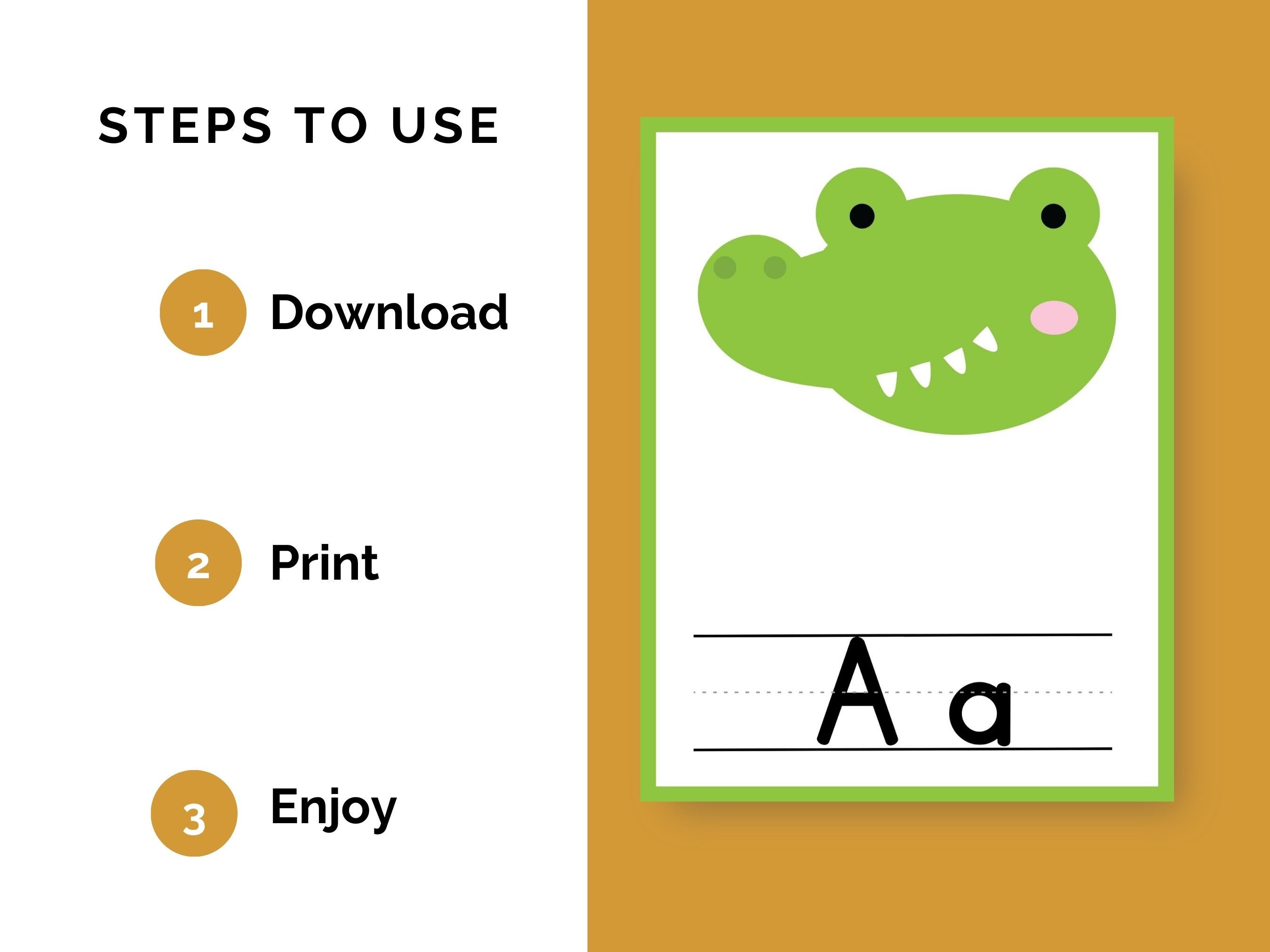 ABC Poster Pack Printable Classroom Alphabet Display - Etsy