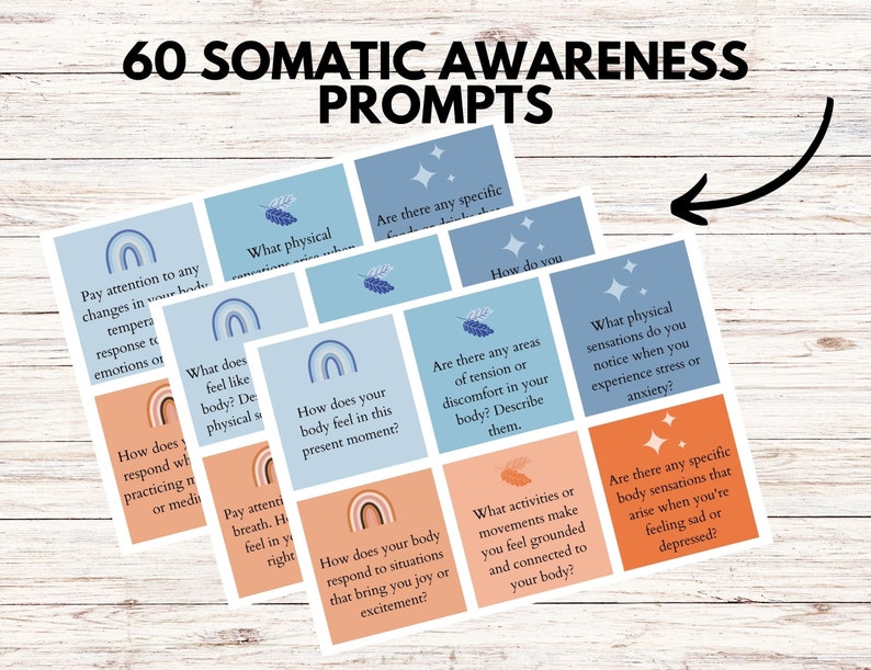 Somatic Therapy Coping Skill Cards, Nervous System Regulation Polyvagal ...