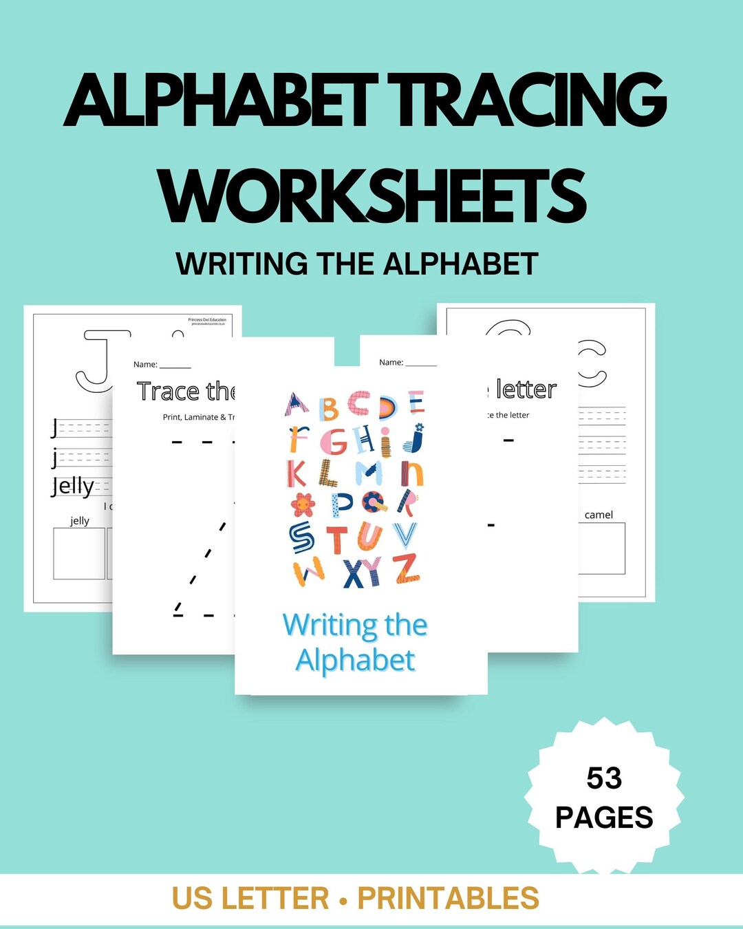 Alphabet Practice Worksheetspractice Worksheetshandwriting Etsy alphabet-practice-worksheetspractice-worksheetshandwriting-etsy