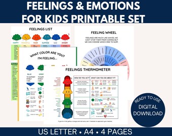 Feelings Chart List - Etsy