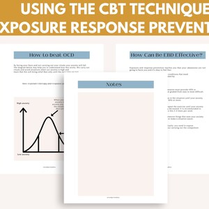 CBT for OCD Therapy Worksheets Bundle, Obsessive Compulsive Disorder ...