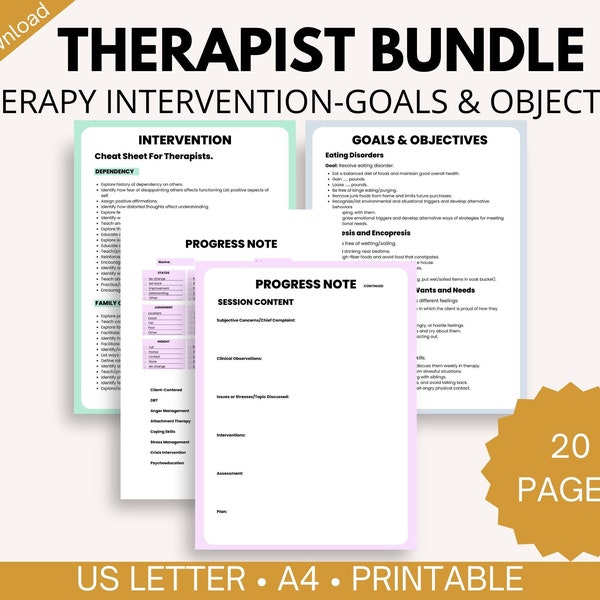 Therapist Cheat Sheet - Etsy