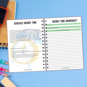 Anxiety Therapy Workbook Printable Worksheets for Panic Worry and ...