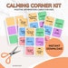 SEL Calming Corner Bundle | Printable Affirmation Cards, Calming Corner ...