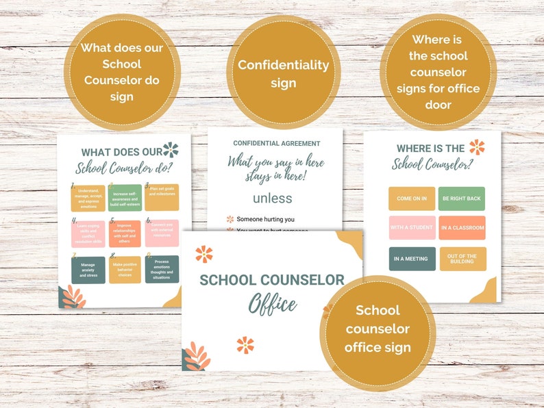 School Counselor Door Sign Where is the Counselor Counseling Office ...