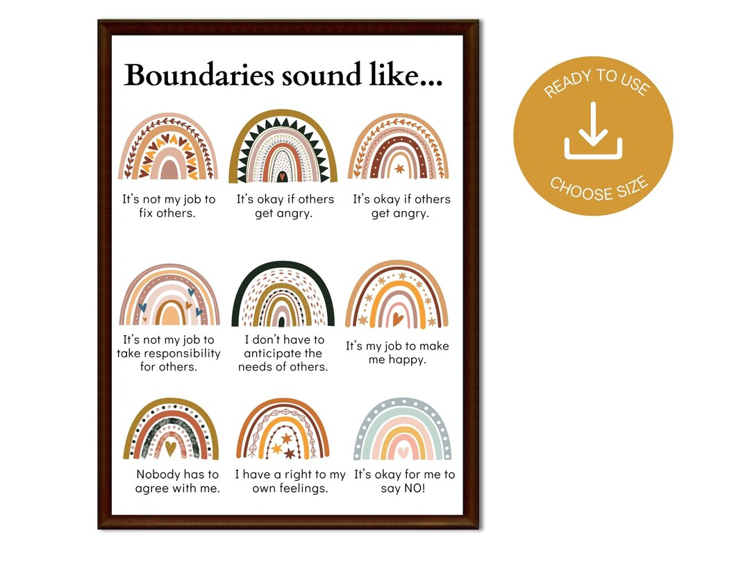 Setting Personal Boundaries Poster Self Respect (Instant Download) - Etsy