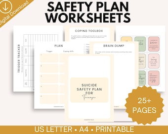 Crisis Safety Plan, Counseling Worksheets, PTSD Trauma Triggers ...